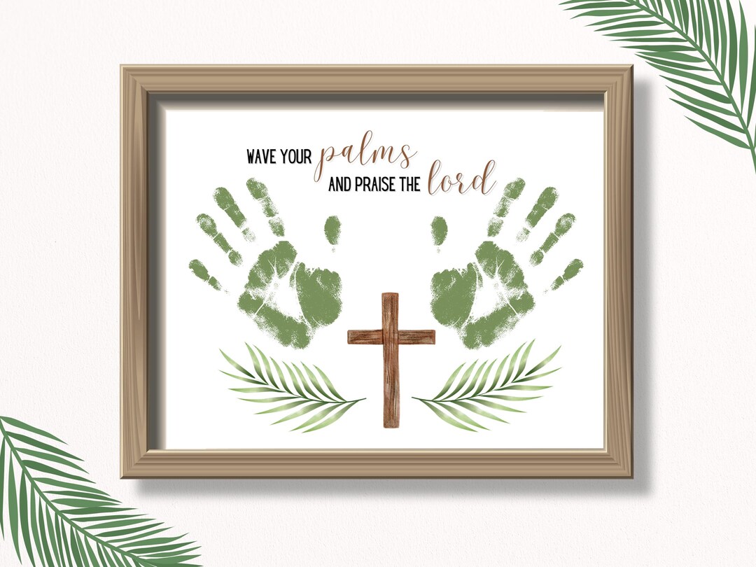 Palm Sunday Activity, Palm Sunday Craft, Palm Sunday Printable, Holy ...