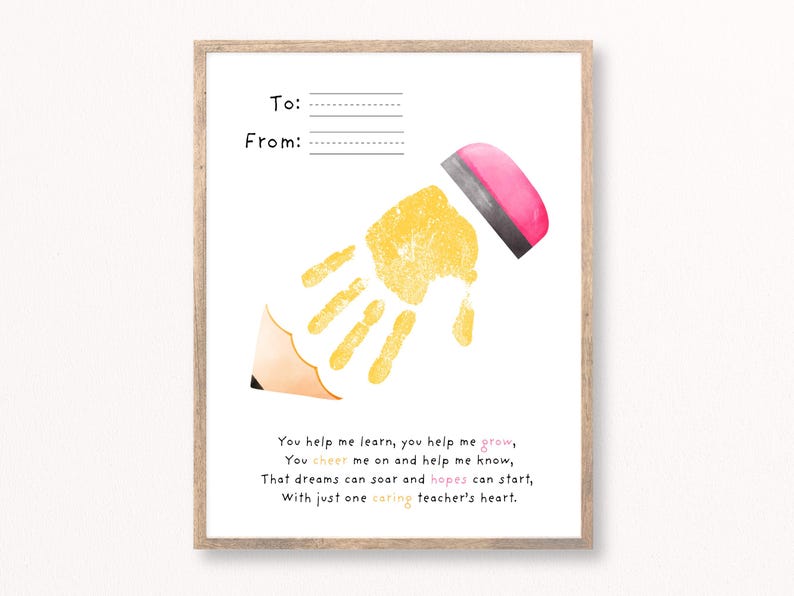 Teacher Appreciation Handprint Art, Daycare Appreciation, Handprint ...