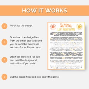 Summer Left Right Game, Summer Camp Game, Gift Passing Game, Camping ...