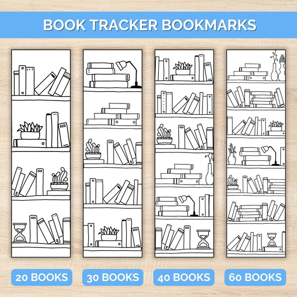 Bookshelf Tracker Bookmark - Etsy Canada