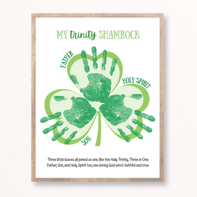 Shamrock Handprint - Etsy
