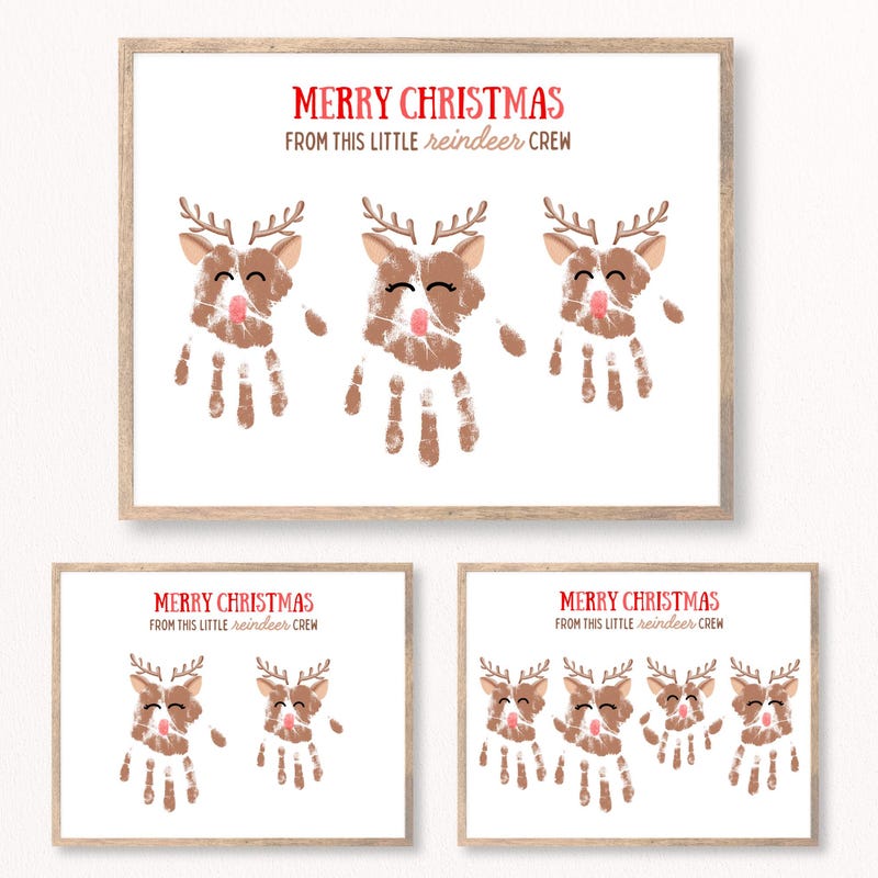 Reindeer Handprint - Etsy UK