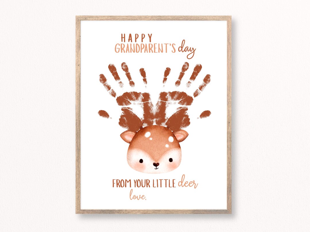 Grandparents Day Handprint, Grandparents Day Toddler Craft ...