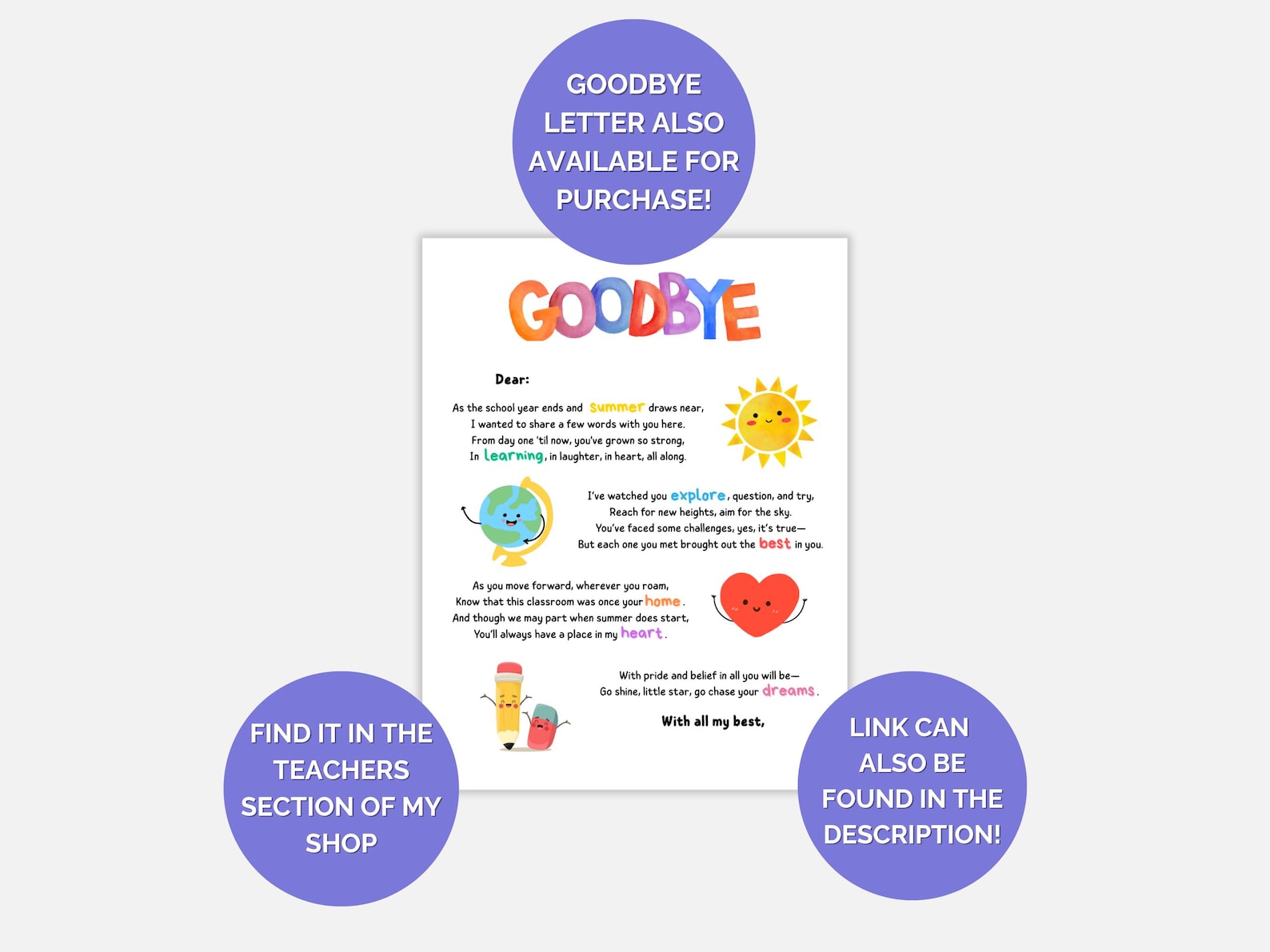 Welcome Back Letter to Students, First Day of School Letter, Teacher ...