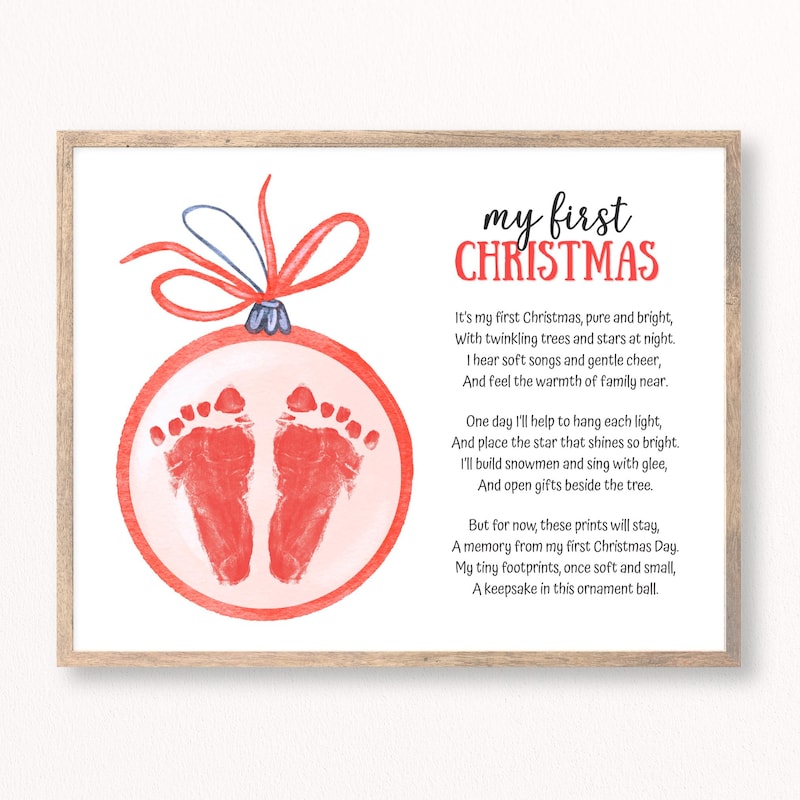 Babies Footprint Xmas - Etsy
