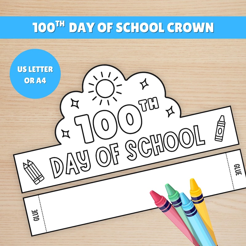100th Day of School Hats - Etsy