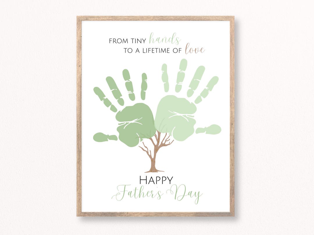 Fathers Day Handprint Tree, Fathers Day Handprint Craft, Fathers Day ...