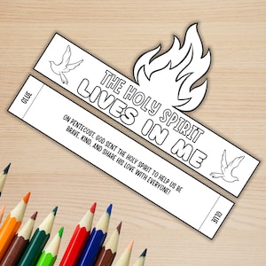 Pentecost Paper Crown, Pentecost Headband Craft, Sunday School Craft ...