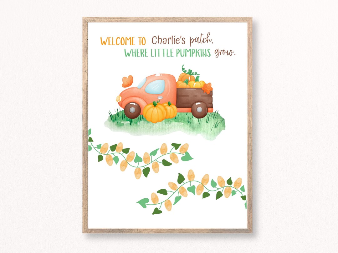 Pumpkin Fingerprint Craft, Printable Fingerprint Art, Autumn Toddler ...