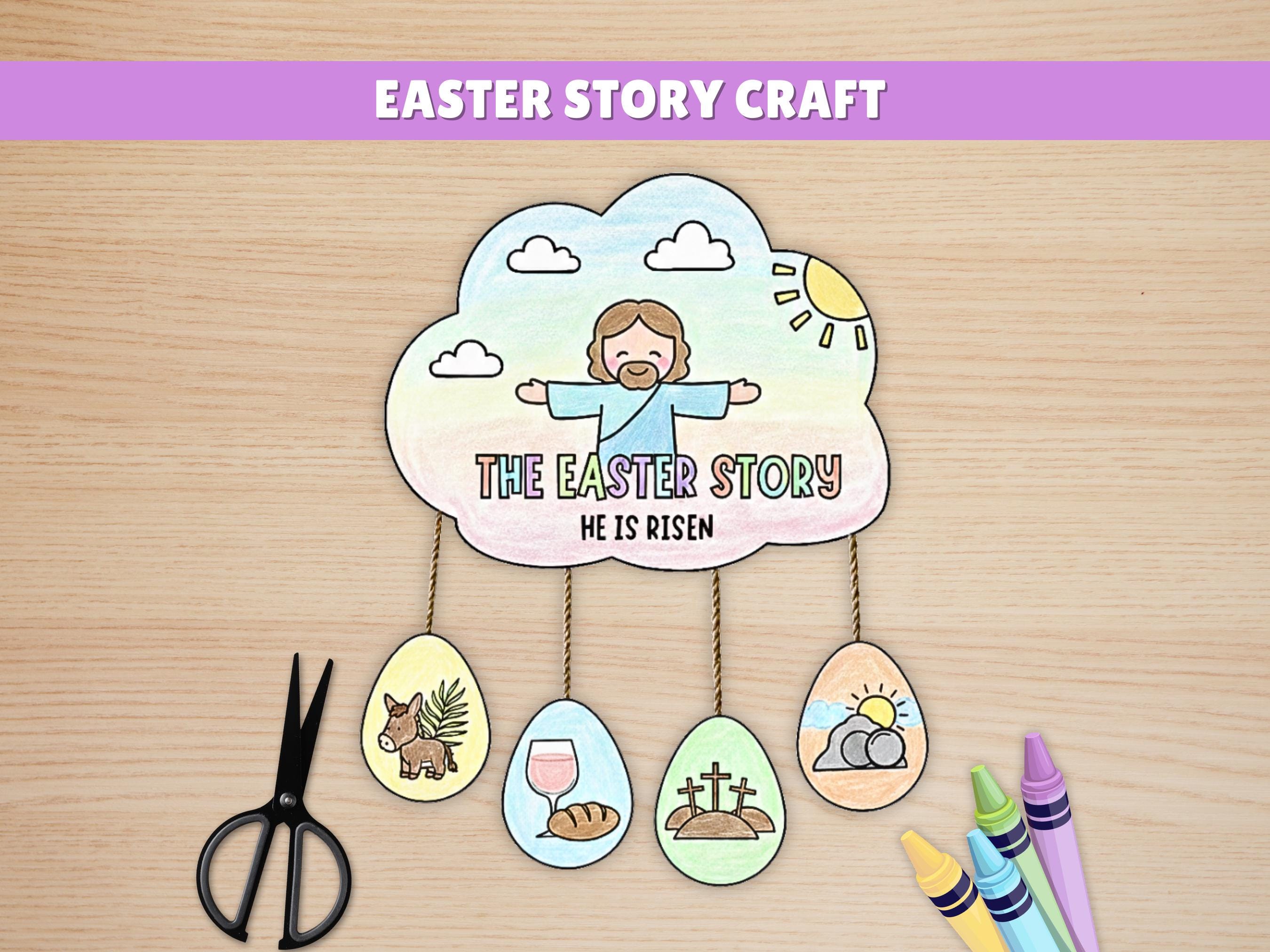 Easter Story Craft, Holy Week Printable, Easter Story Lesson, Sunday ...