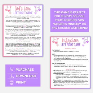 Gods Love Left Right Game, Left Right Game Church, Youth Group Bible ...