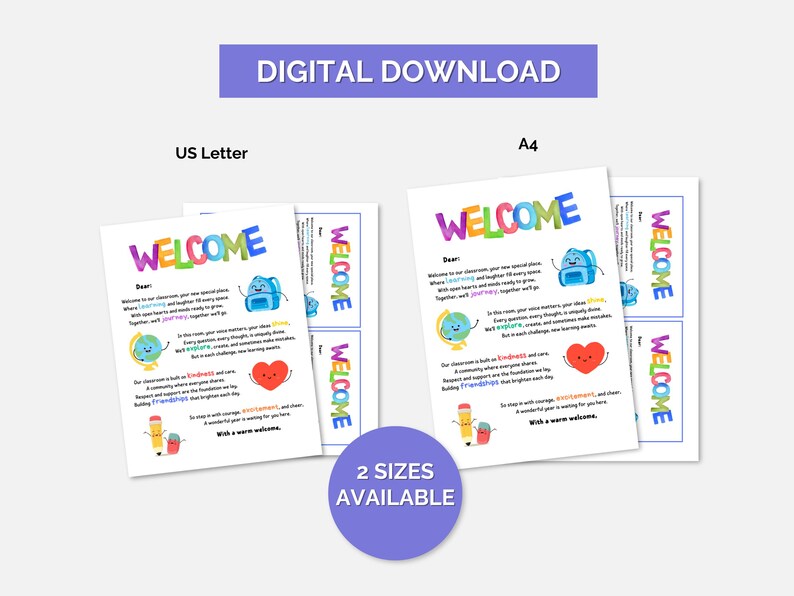 Welcome Back Letter to Students, First Day of School Letter, Teacher ...