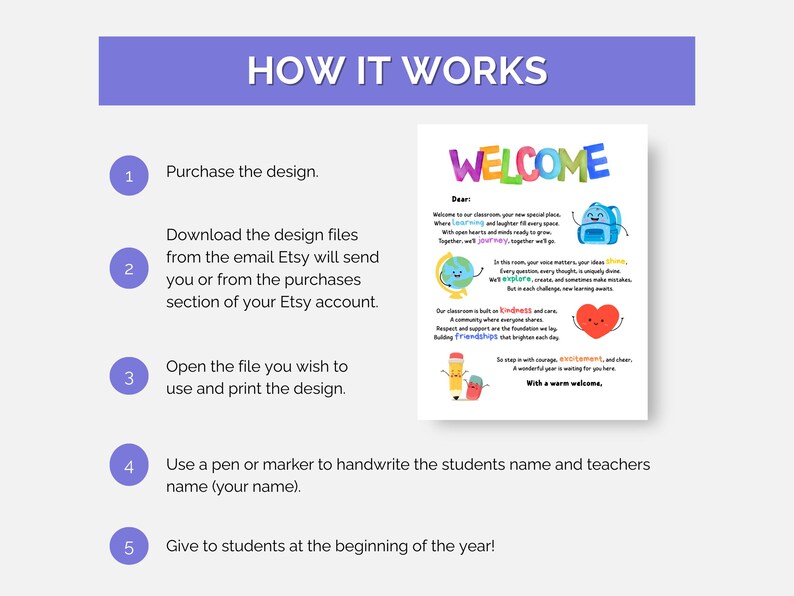 Welcome Back Letter to Students, First Day of School Letter, Teacher ...