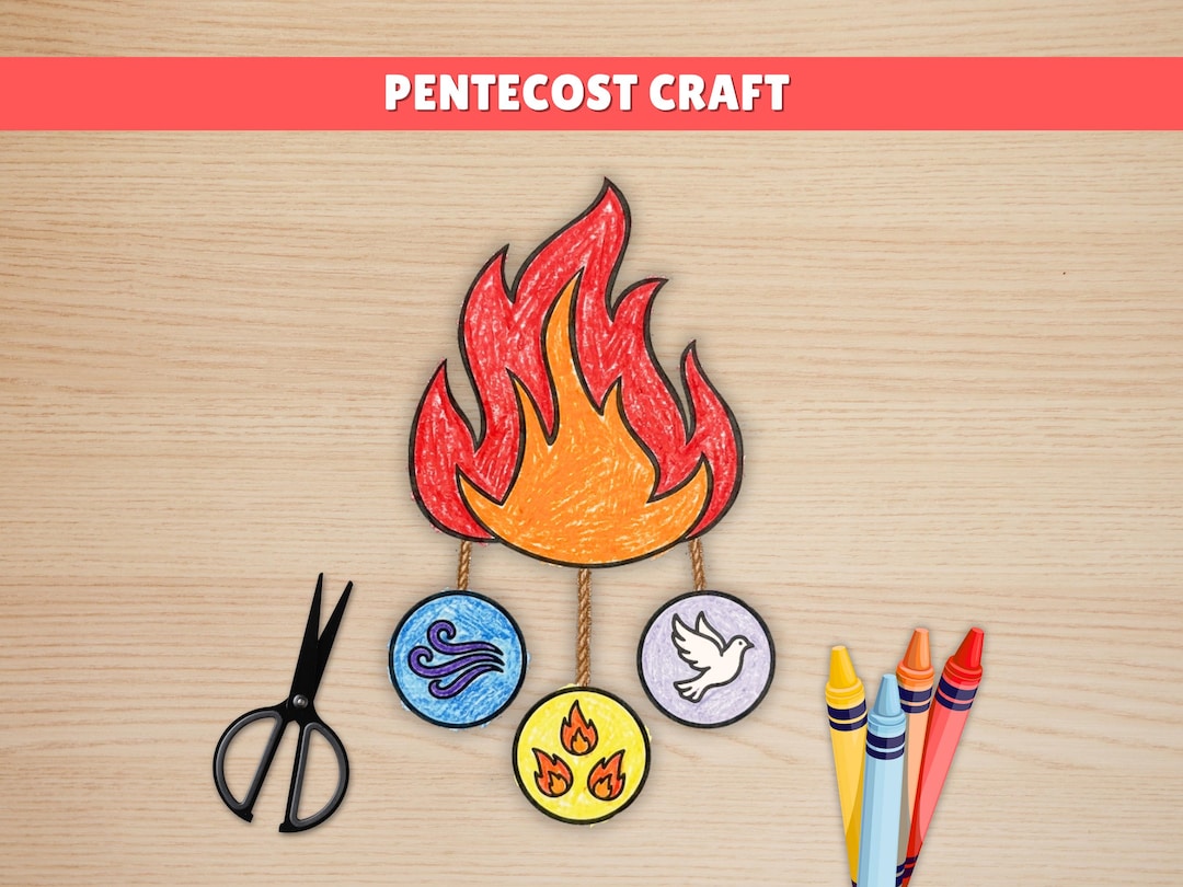 Pentecost Craft, Pentecost Craft for Kids, Holy Spirit, Sunday School ...