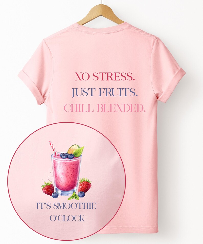 Smoothie O'clock T-shirt, Power Cocktail Club Tee, Fruit Shirt, Healthy ...
