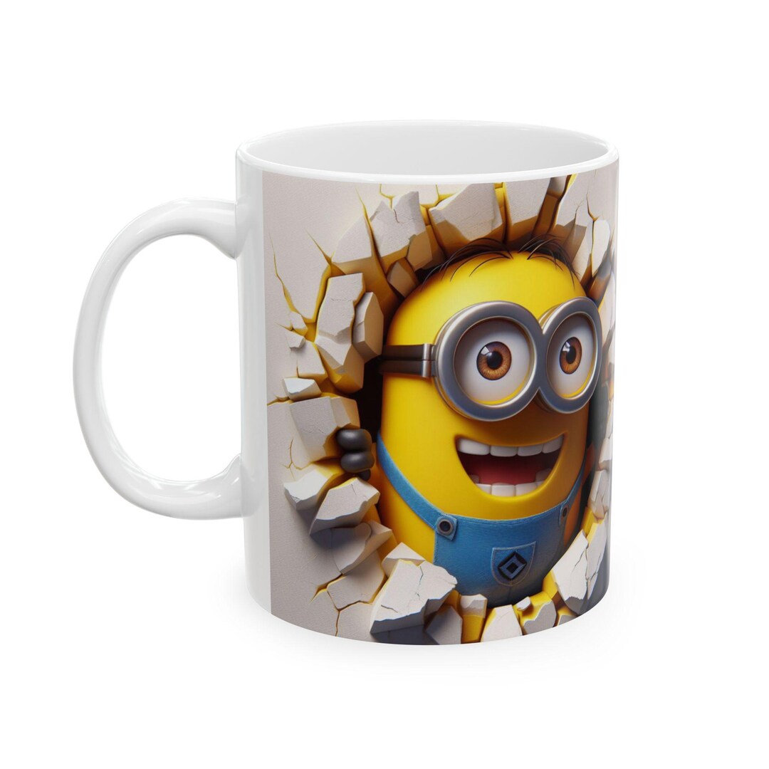 Minion-themed Ceramic Mug, Fun Gift for Kids, Birthday Party Favor ...