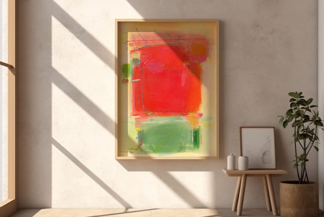 The Passion | Abstract Art | Modern Digital Wall Art | Colorful Modern ...