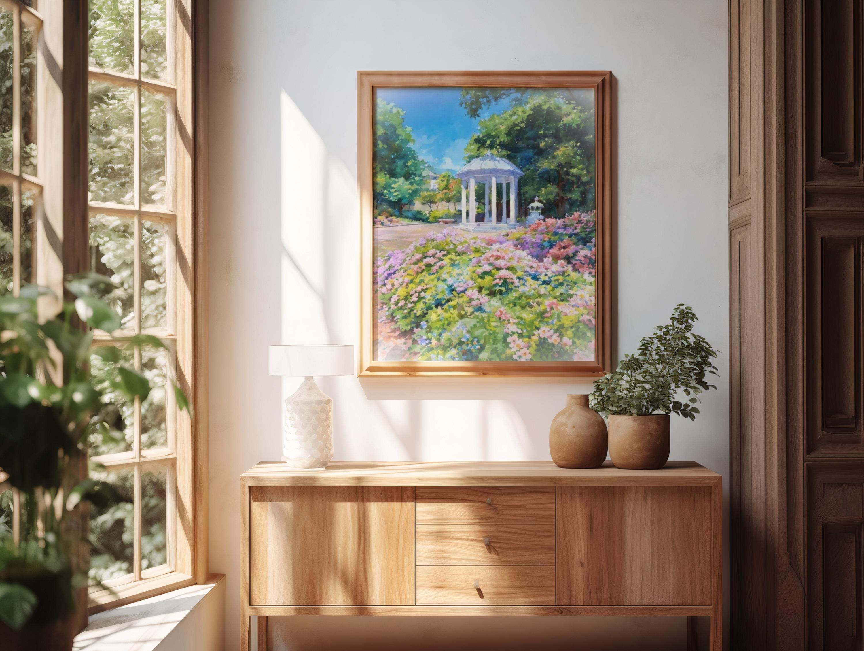 UNC Chapel Hill Old Well Wall Art - Beautiful Watercolor Print for Home ...