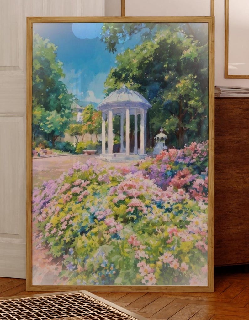 UNC Chapel Hill Old Well Wall Art - Beautiful Watercolor Print for Home ...