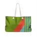 Colorful Striped Weekender Bag for Travel, Beach, Gym, Tote, Overnight ...