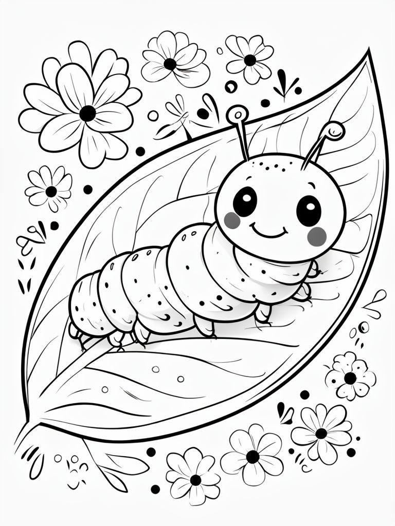 Cute Animals Coloring Pages for Kids - Etsy
