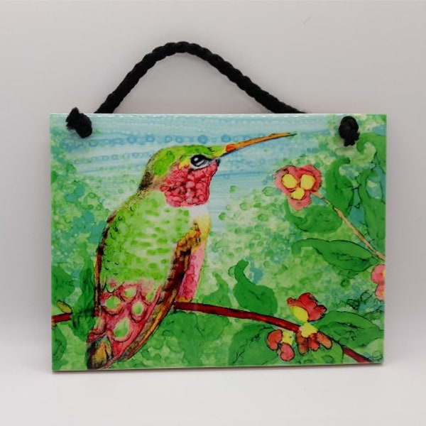 Ceramic Hummingbird Tile - Etsy