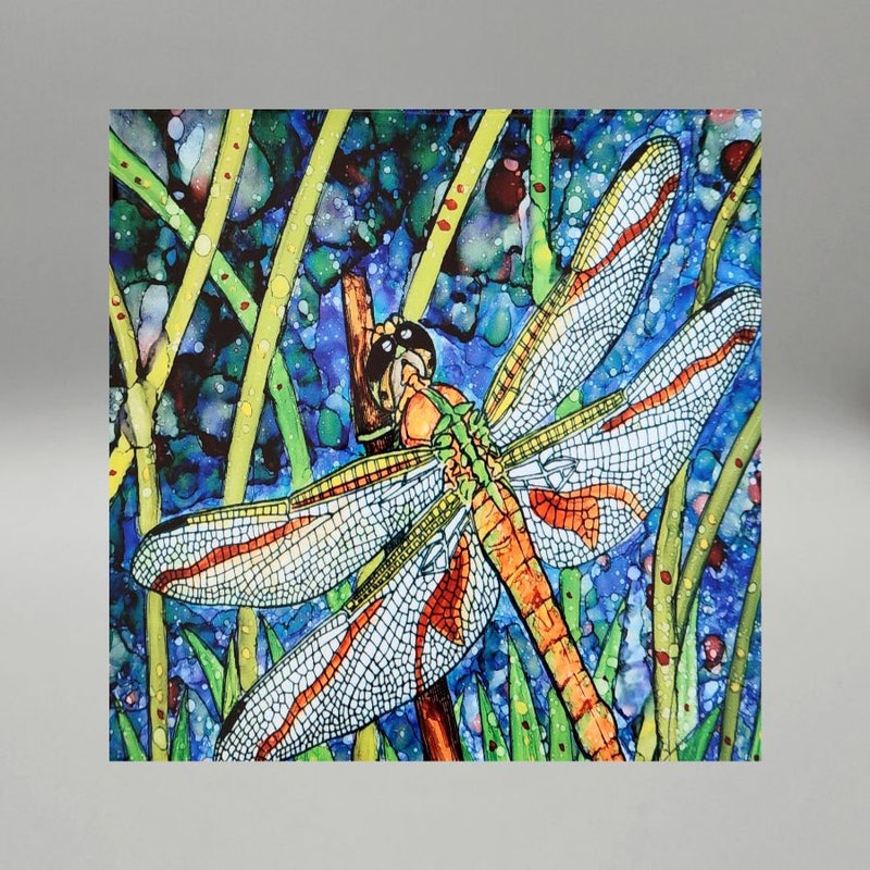 Dragonfly Tile - Etsy