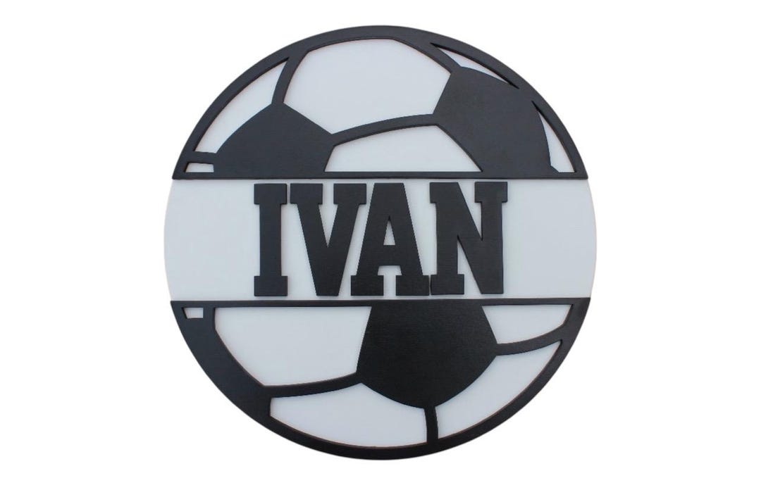Soccer, Soccer Sign, Wooden Soccer, Name Sign, Wood Sign, Custom Sign ...