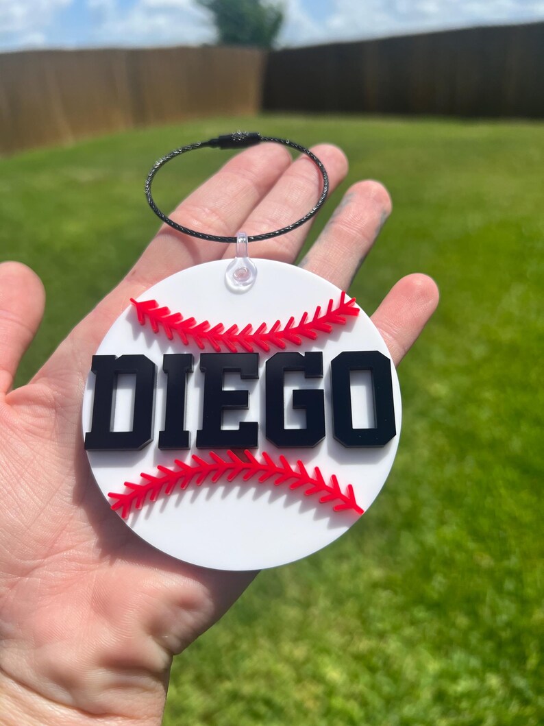 Baseball, Softball, Baseball Name Tag, Baseball Bag Tag, Softball Bag ...