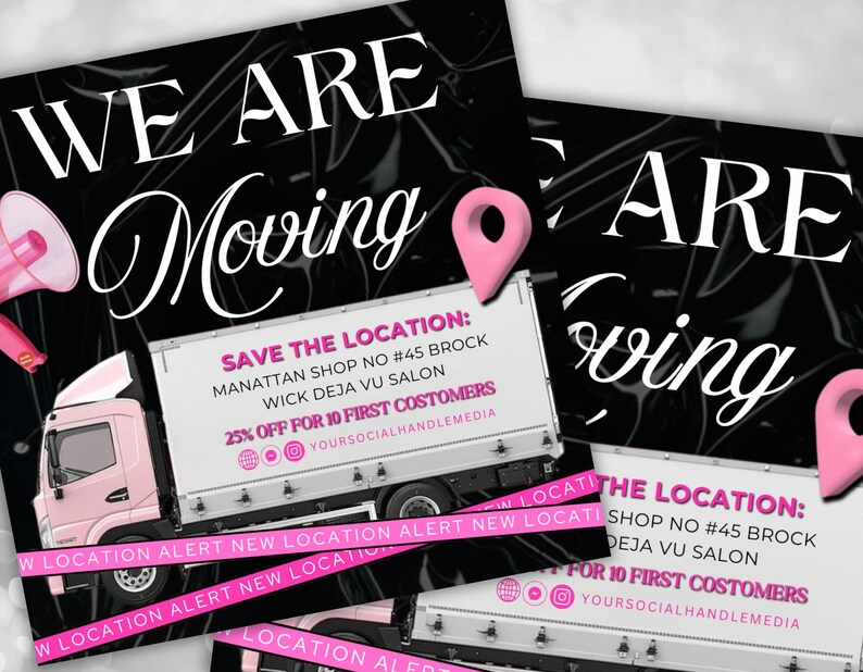 We Have Moved Flyer, New Address Business Flyer, Store Location Flyer ...