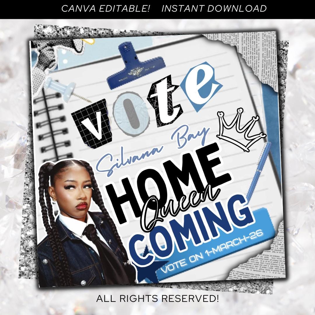 Homecoming Queen Flyer , Homecoming Flyer , Homecoming Campaign Flyer ...