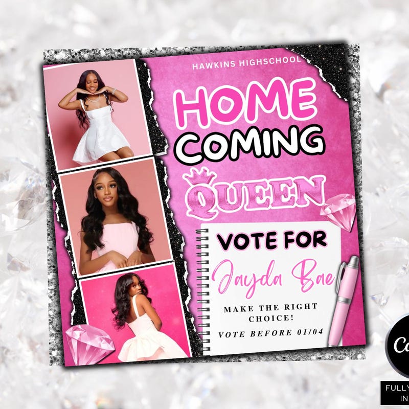 School Vote for Me Poster - Etsy