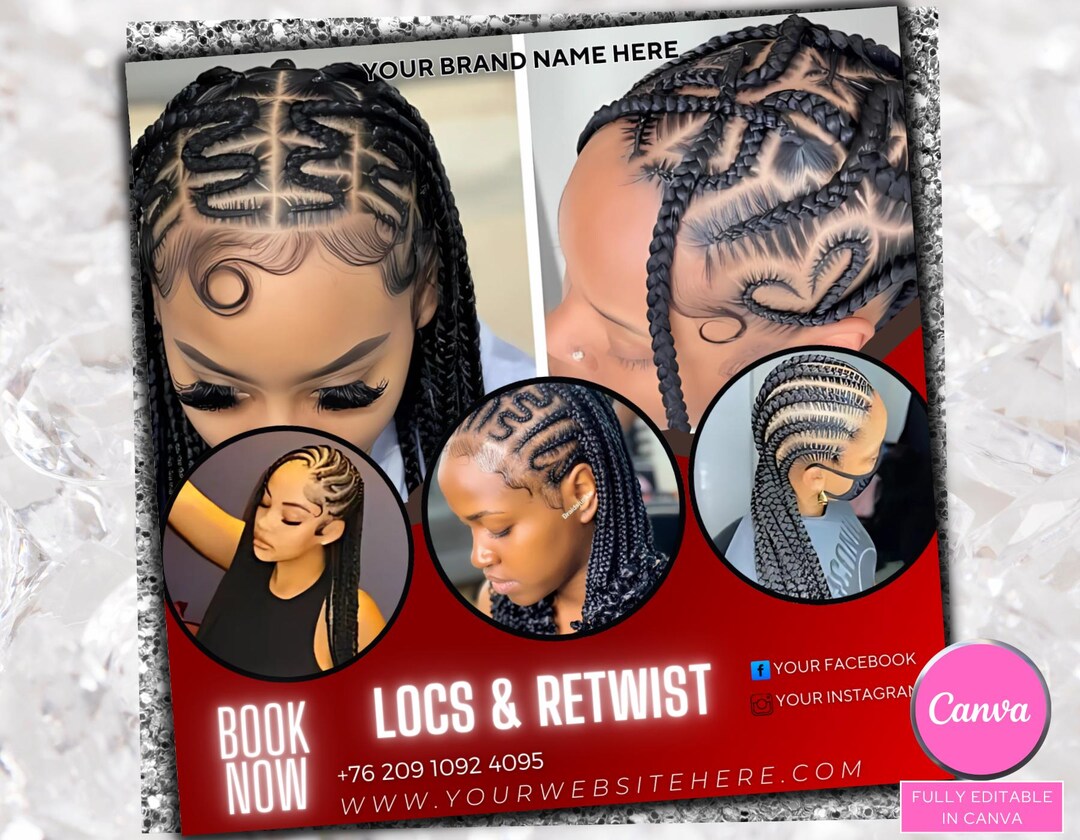 Locs Specials Flyer, Loc and Retwist Flyer, Dread Locks Flyer, Loc ...