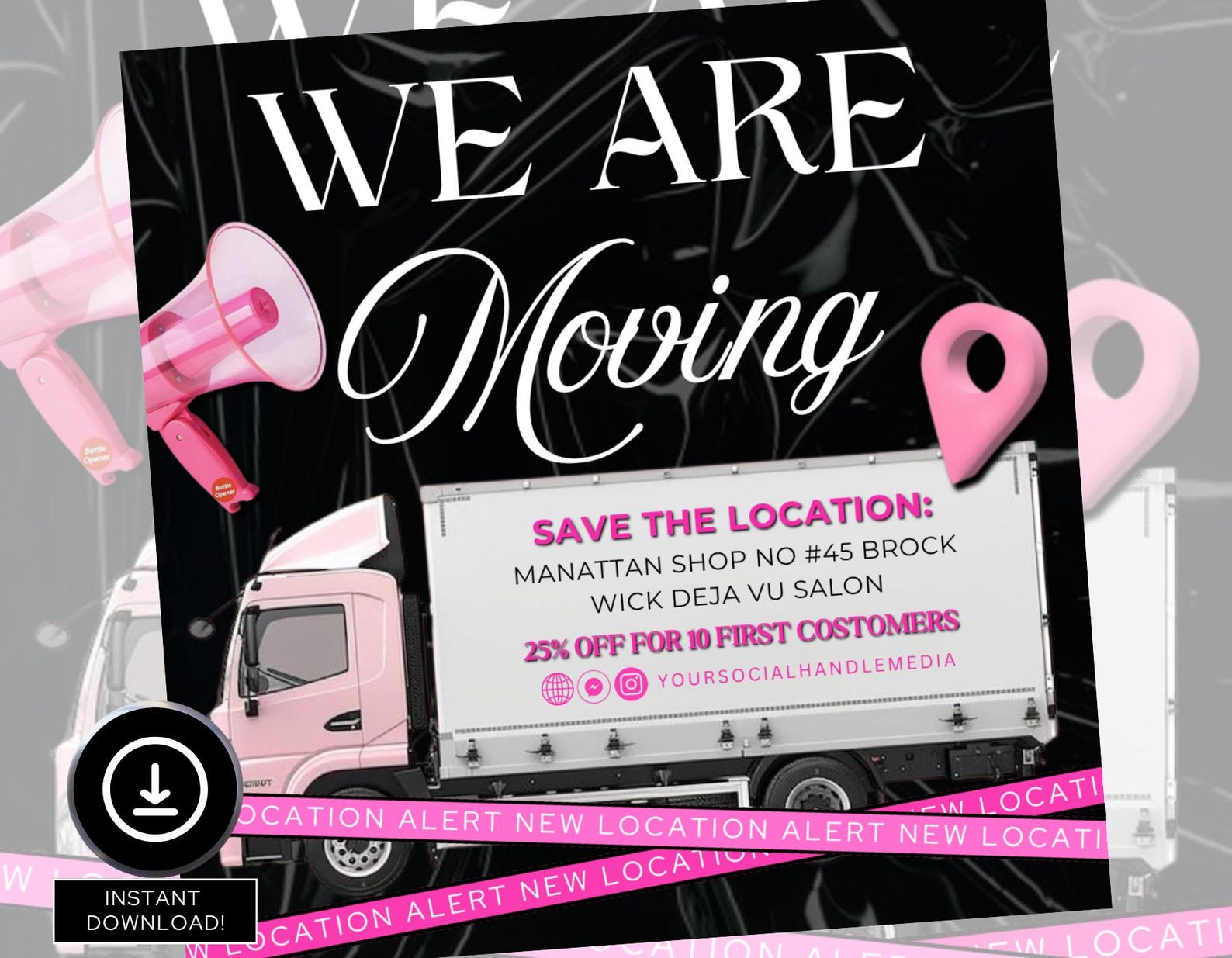We Have Moved Flyer, New Address Business Flyer, Store Location Flyer ...