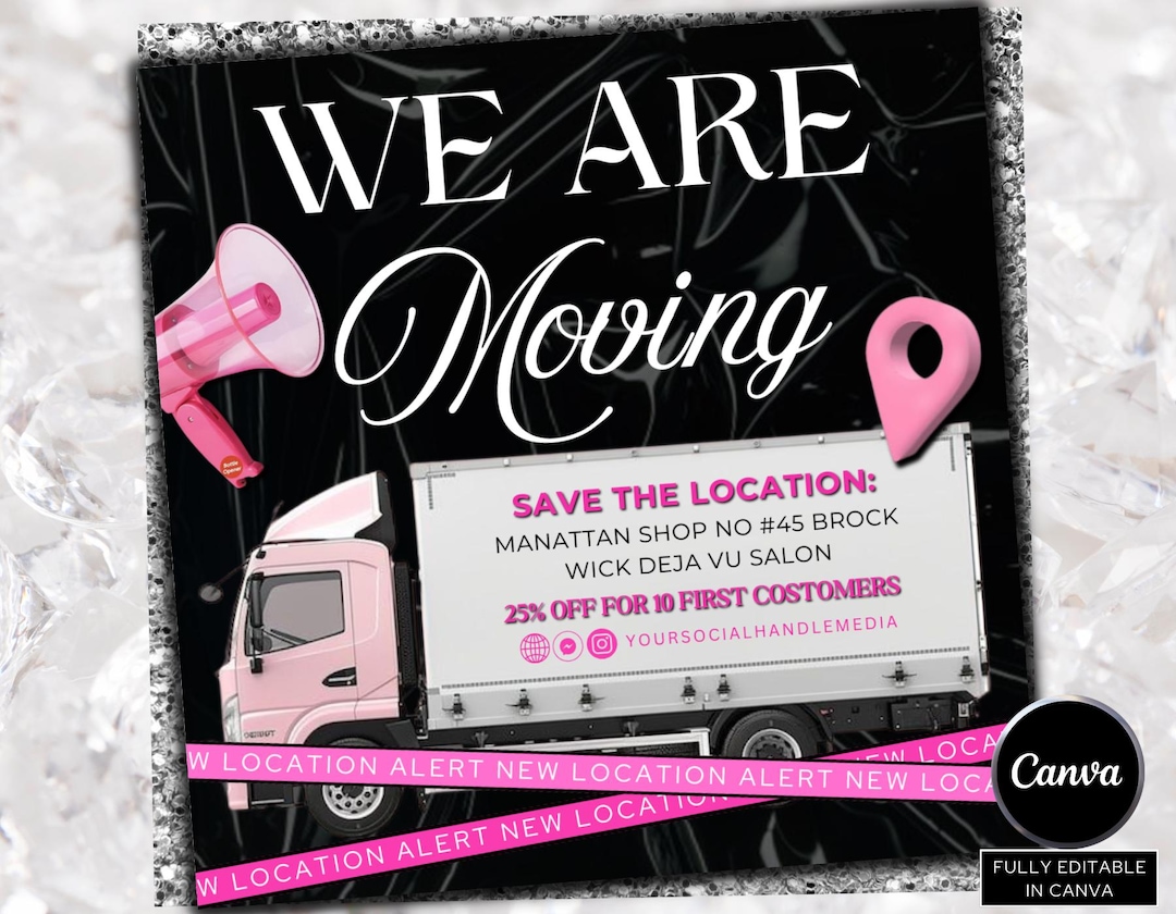 We Have Moved Flyer, New Address Business Flyer, Store Location Flyer ...