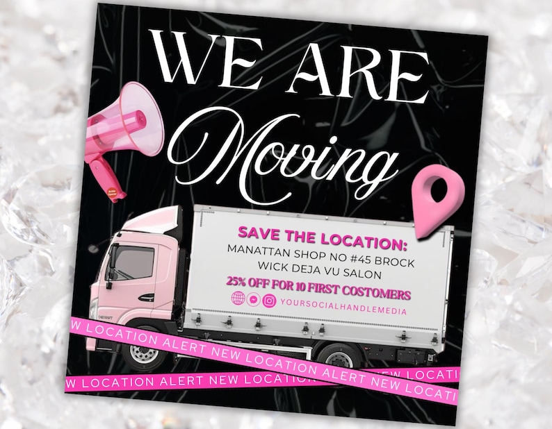 We Have Moved Flyer, New Address Business Flyer, Store Location Flyer ...