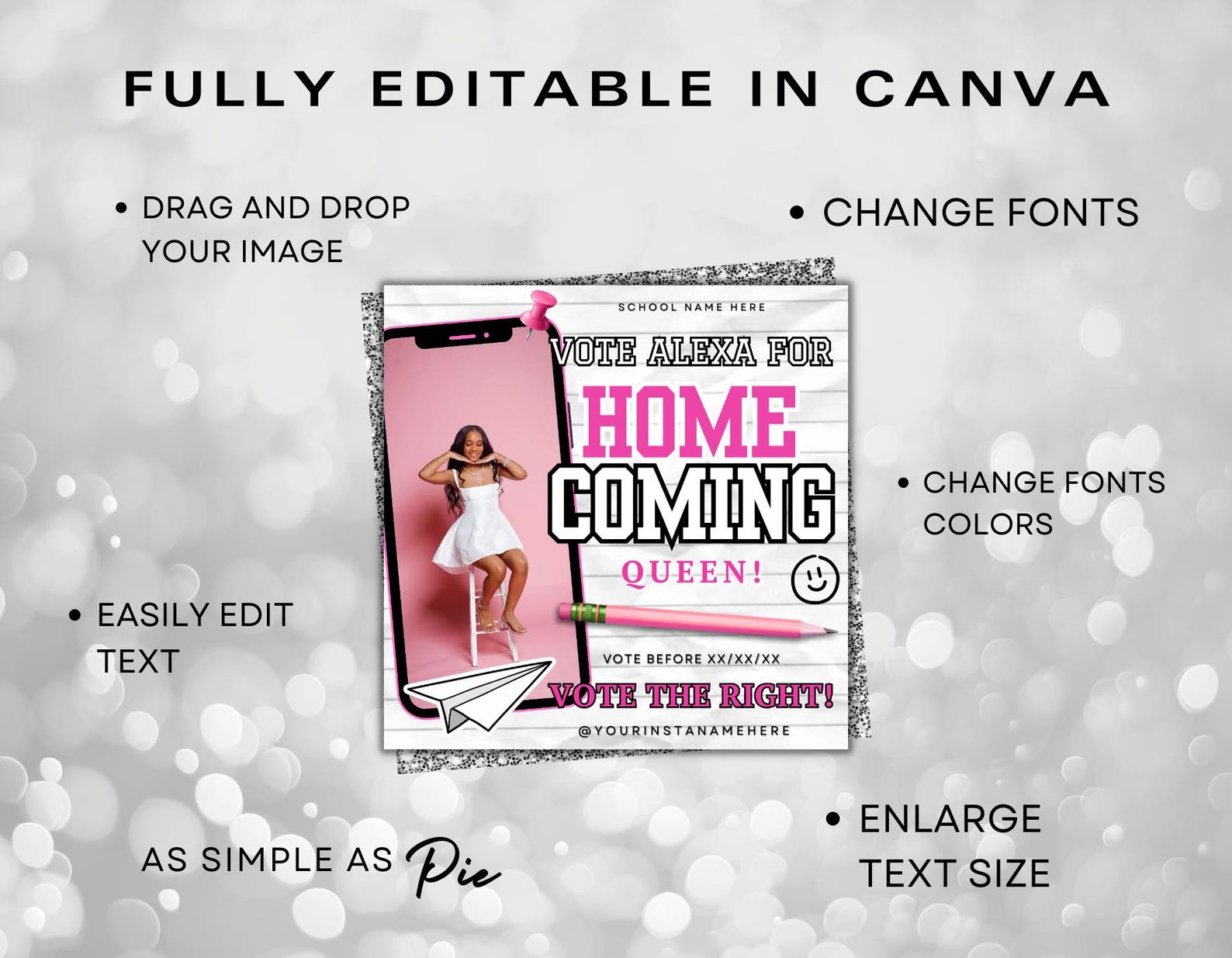 Vote for Me, Prom Flyer, Prom Flyer, Prom Queen Flyer, Prom Queen Flyer ...