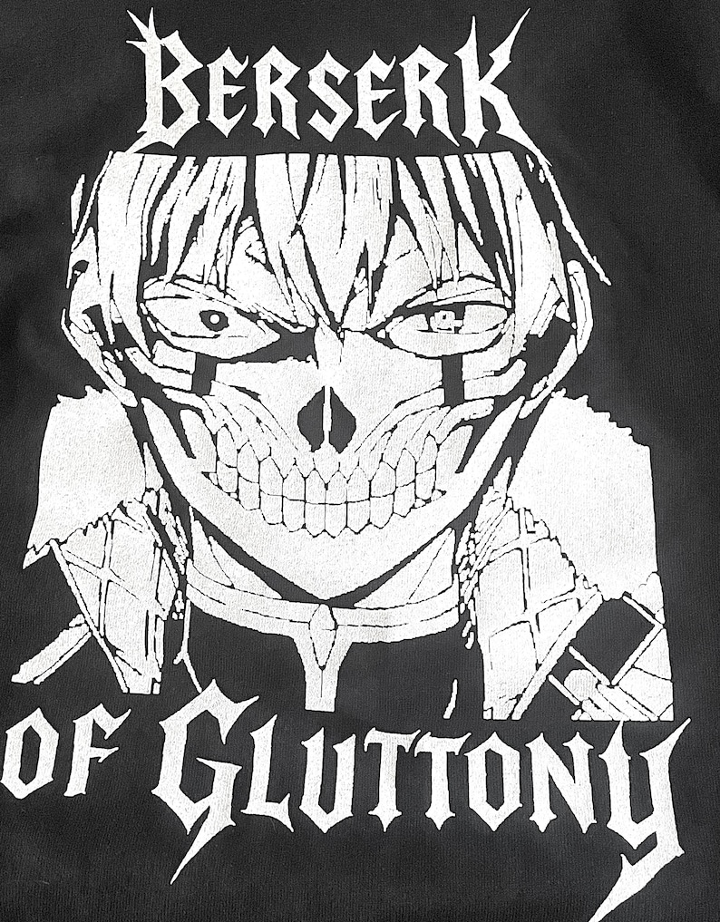 Berserk of Gluttony Anime Tee - Etsy