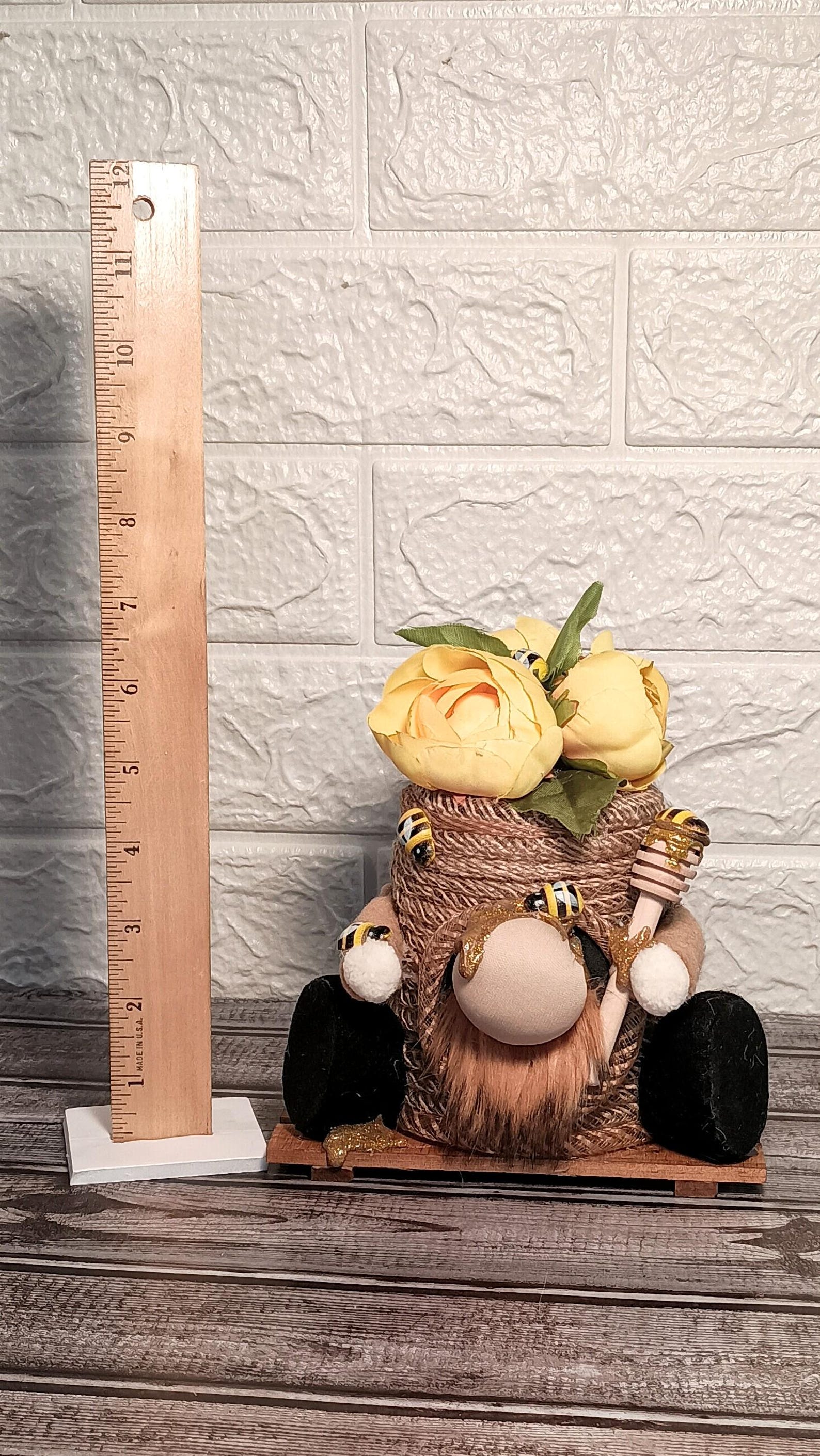 Beehive Gnome/gnome With Arms/sitting Gnome/plush Gnome/dwarf/gnome ...