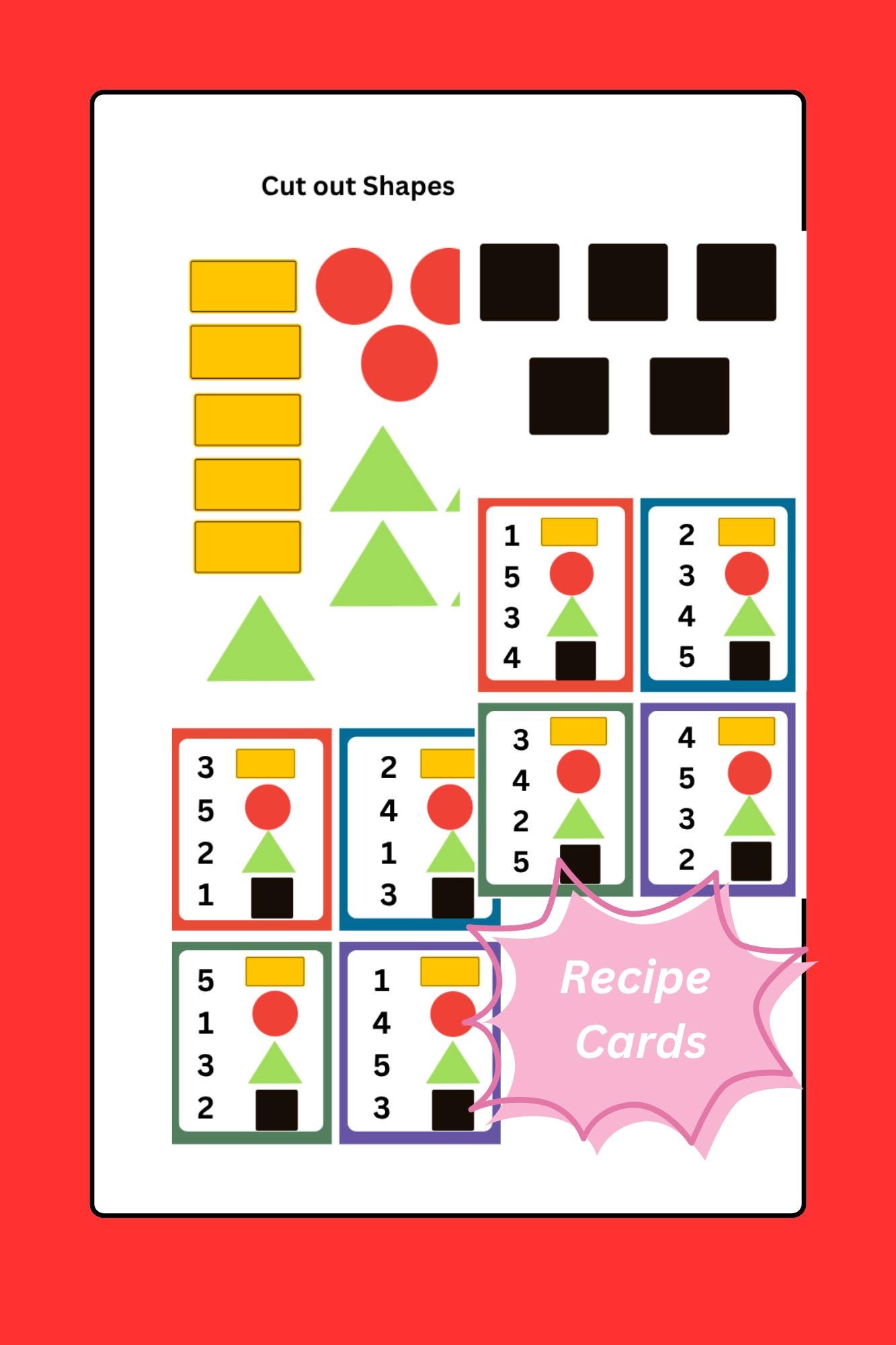 Shape Pizza Montessori Toddler and Preschool Learning Activity - Etsy