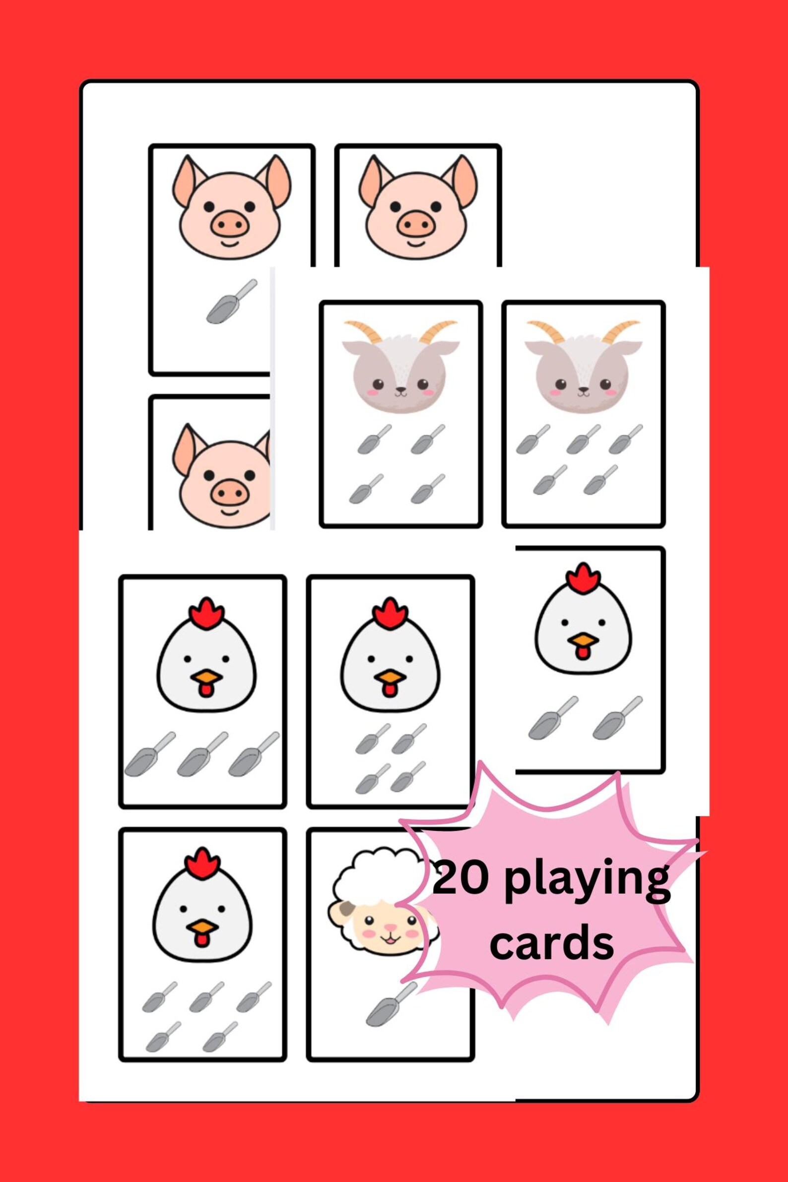 Feed the Farm Animals Digital Download, Sensory Bin Activities ...