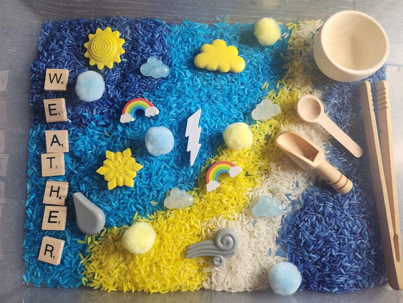 Weather Montessori Sensory Bin - Etsy