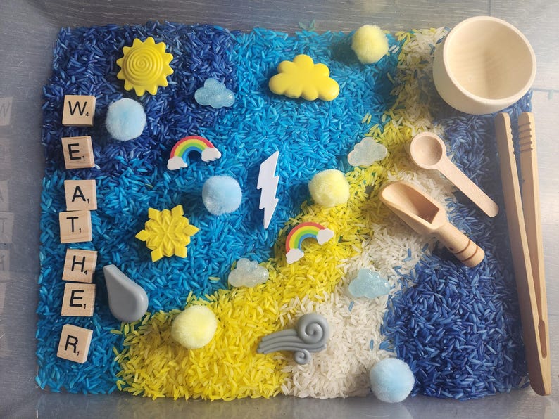Weather Montessori Sensory Bin - Etsy
