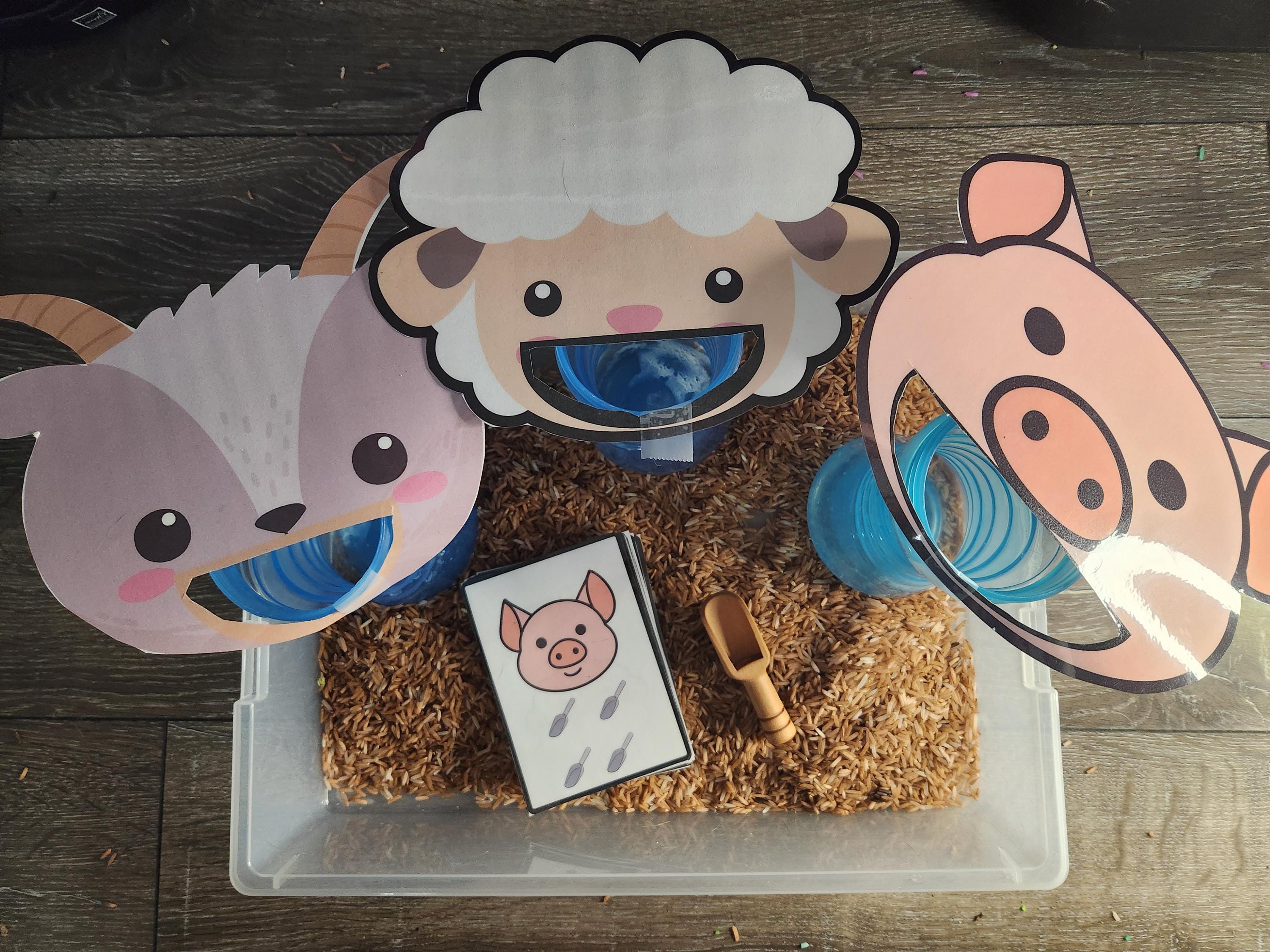 Feed the Farm Animals Digital Download, Sensory Bin Activities ...