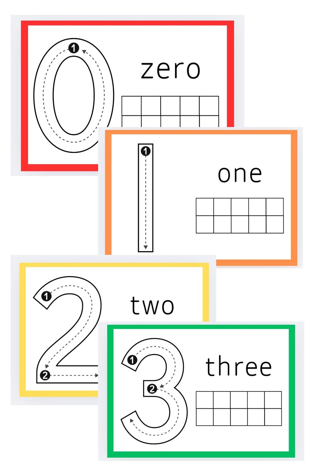 Number Playdough Mats Toddler and Preschool Learning - Etsy