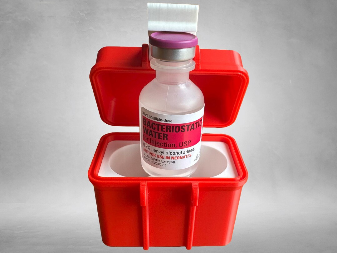 2 Vial BAC Water Storage Case - Compact 3d Printed Organizer for ...