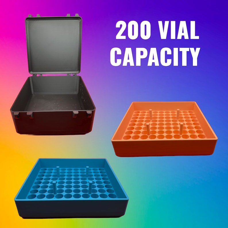 200–300 Vial Storage Case – High Capacity Organizer for 3ml Vials - Etsy