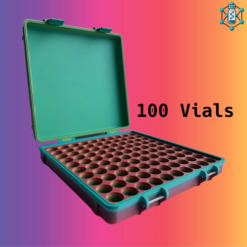 3ml Vial Storage Rack – Compact Organizer for GLP-1, Peptide & Wellness ...