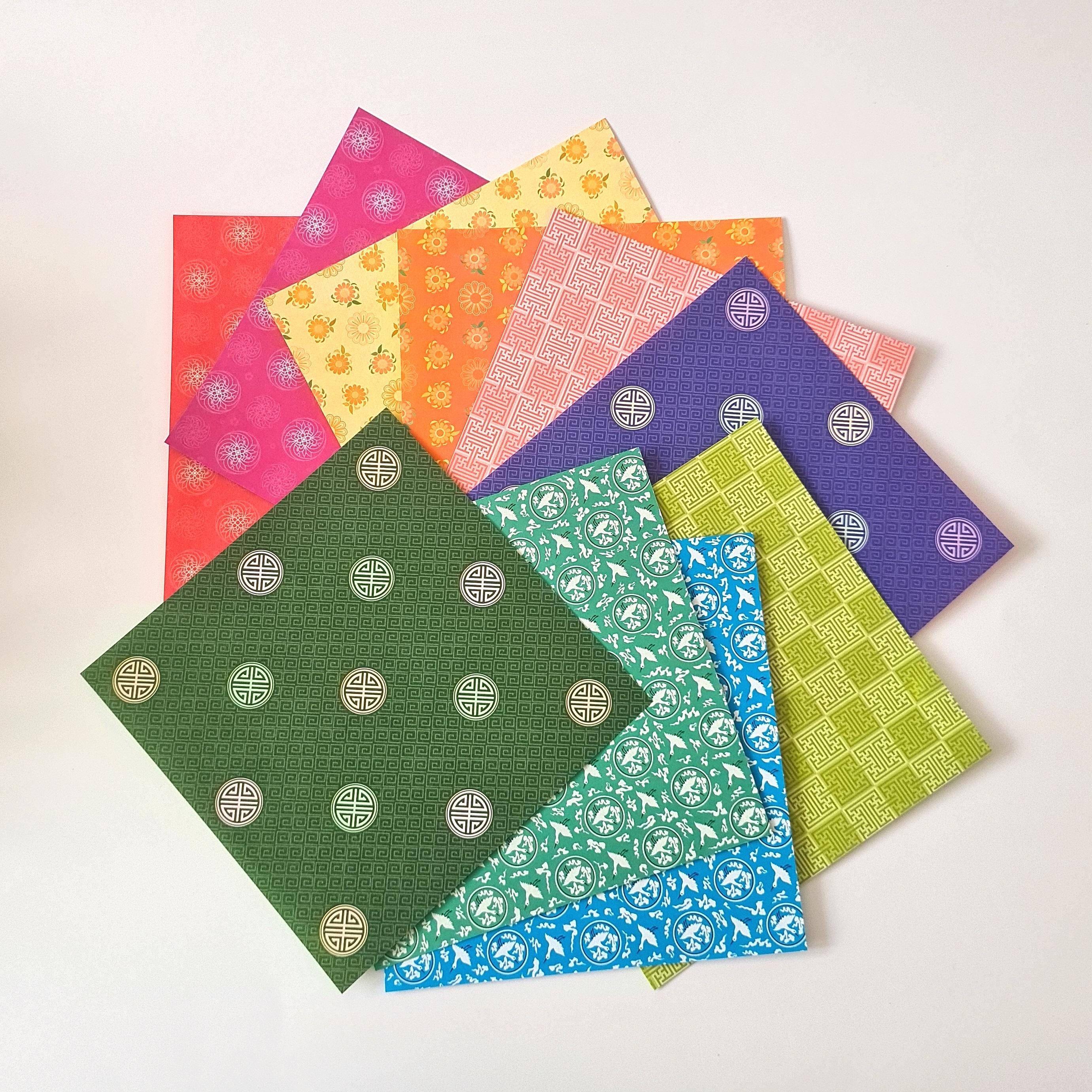 Traditional Korean Pattern Origami Paper | 80 Sheets, 15cm (6") Square ...
