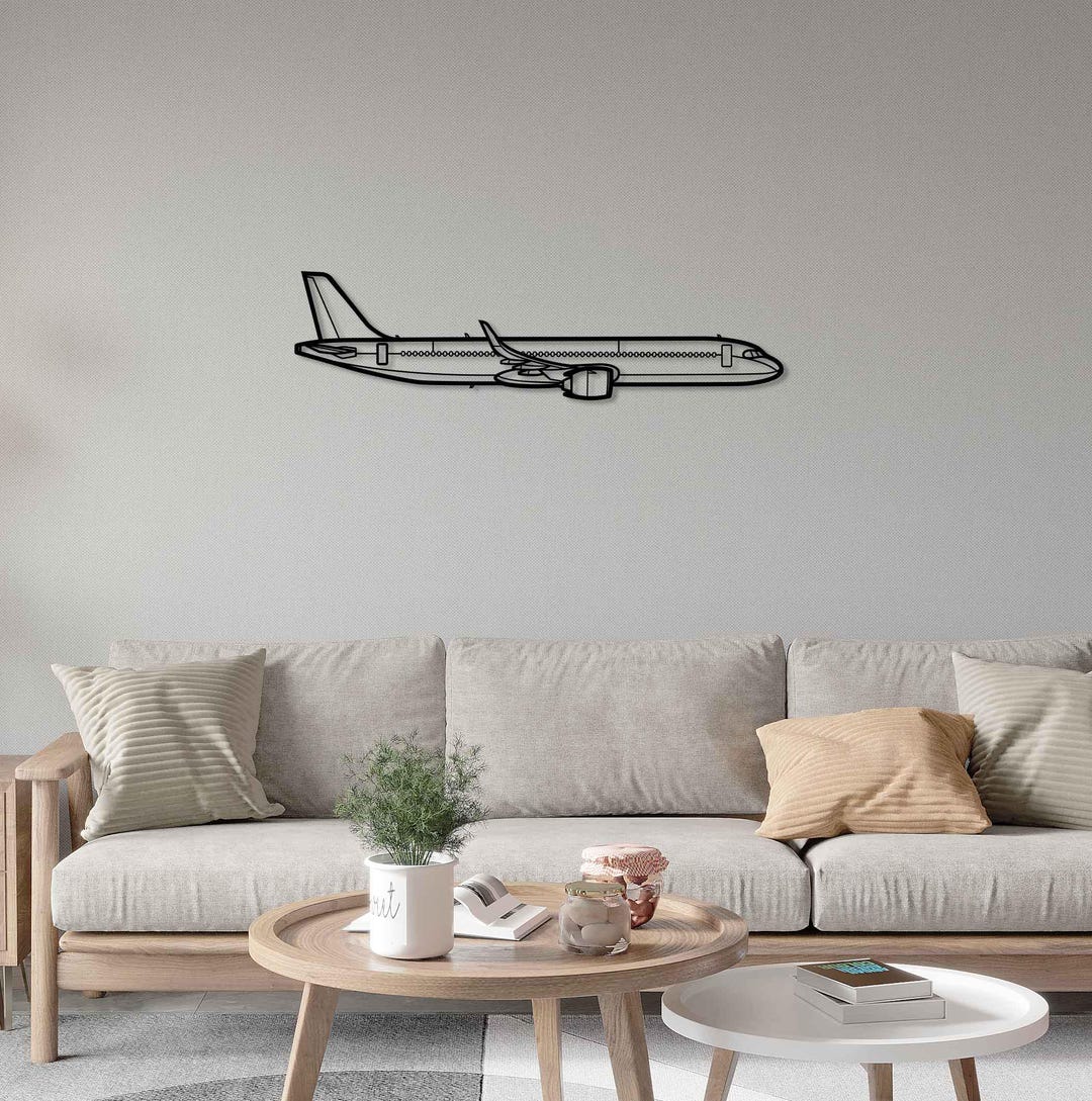 Airbus A321 Neo Side Metal | Premium Metal Aircraft Wall Art for Home ...
